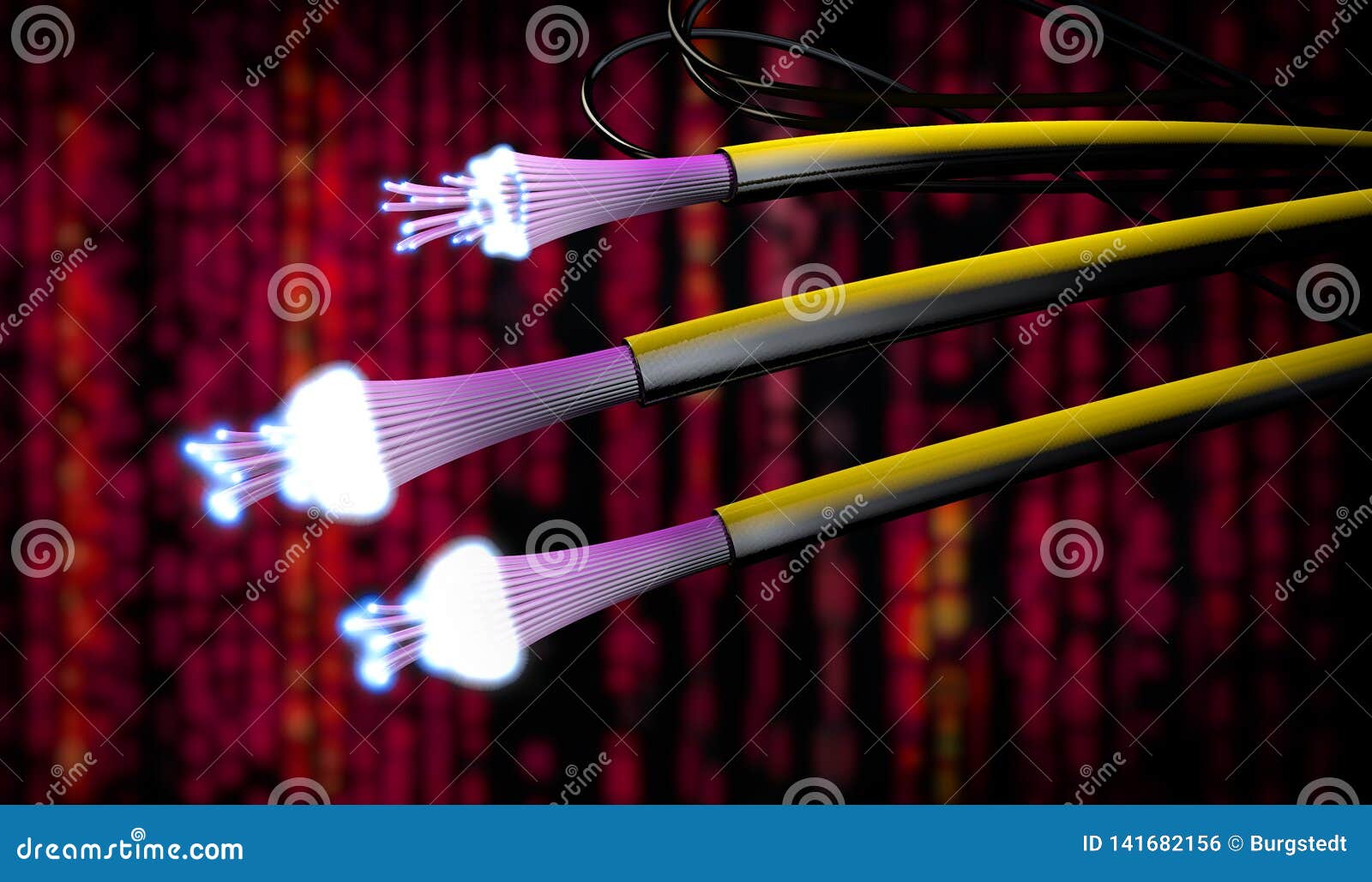 Optical Light Guide Cable For Fiber-optic Communication Stock ...