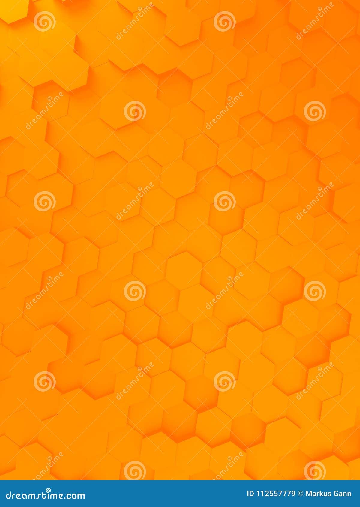 Orange hexagon background stock illustration. Illustration of typical ...