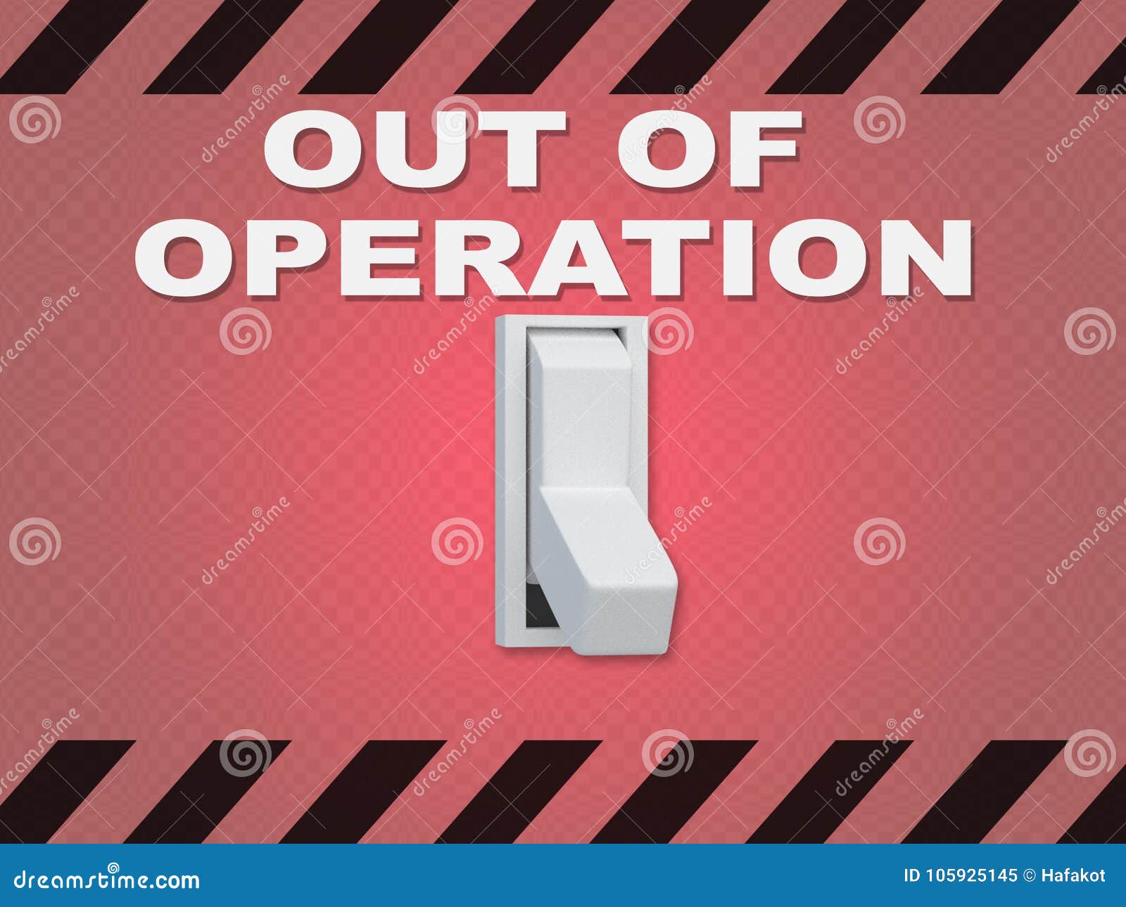 Out of Operation concept stock illustration. Illustration of software ...