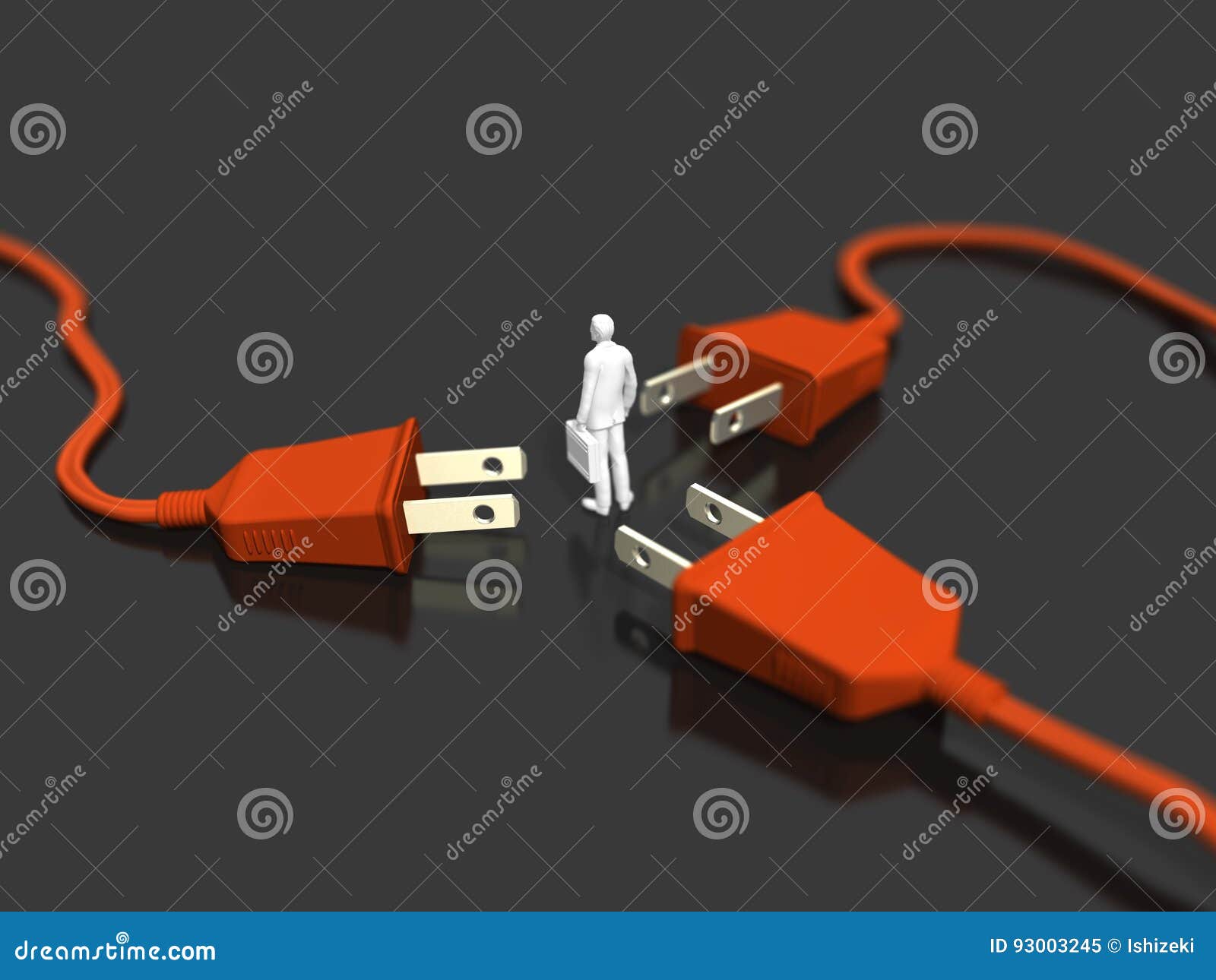 3D illustration of outlet stock illustration. Illustration of pinch ...