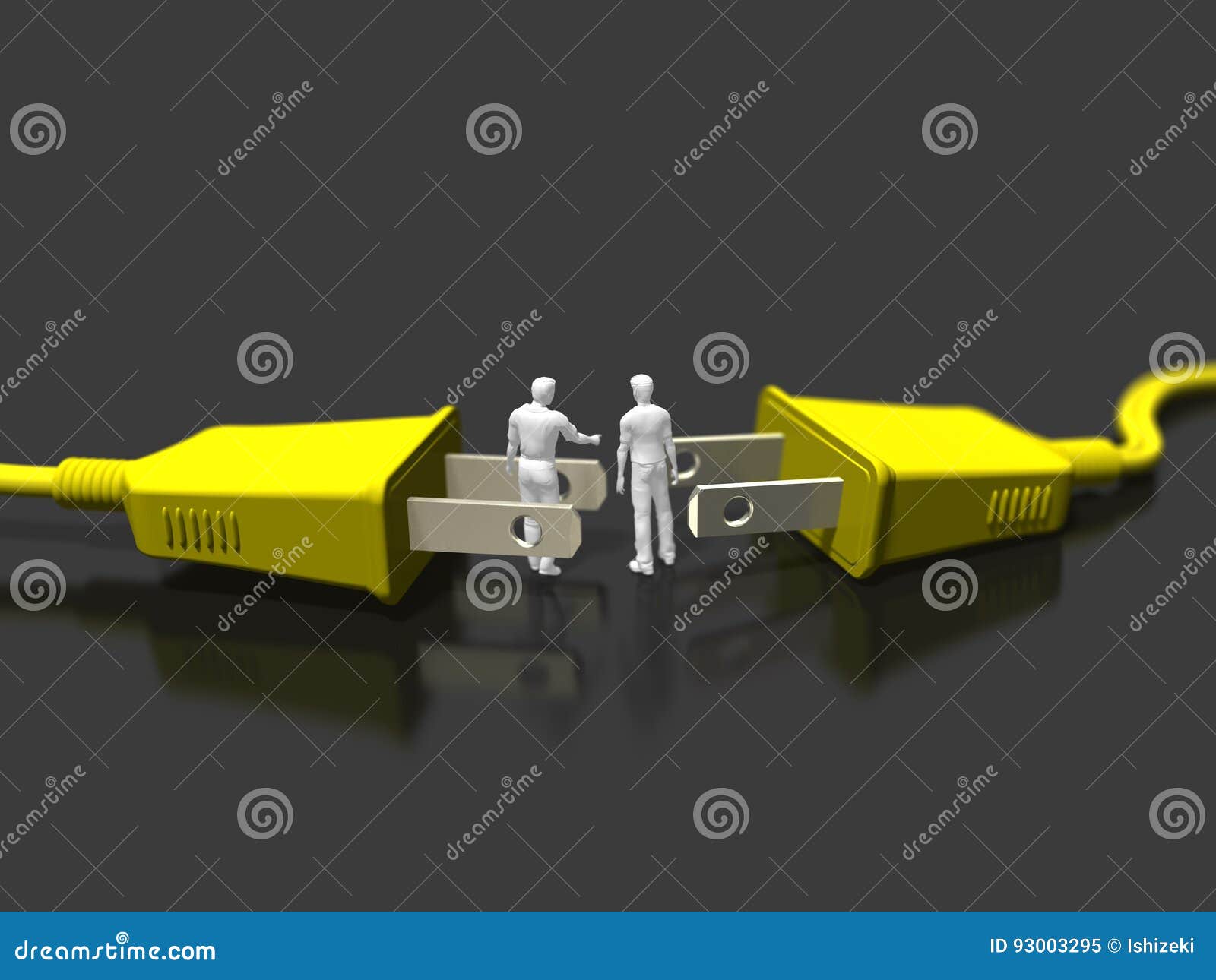 3D illustration of outlet stock illustration. Illustration of ...