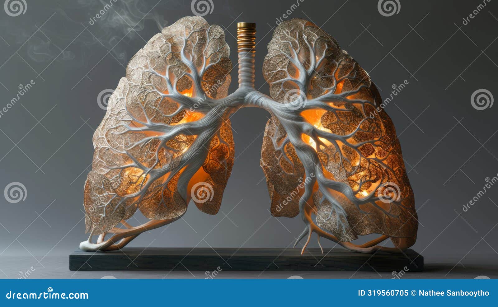 Bronchial Or Windpipe On The Woman Body And Bronchitis Symptoms Royalty ...