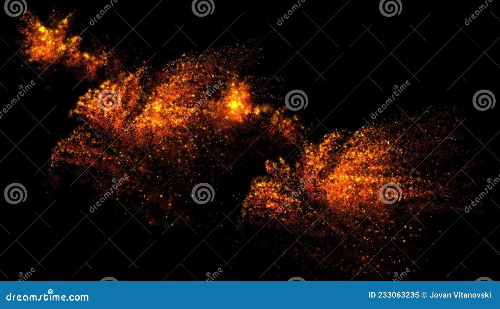 Particle Abstract Glitter Cosmic Flares Stock Illustration ...