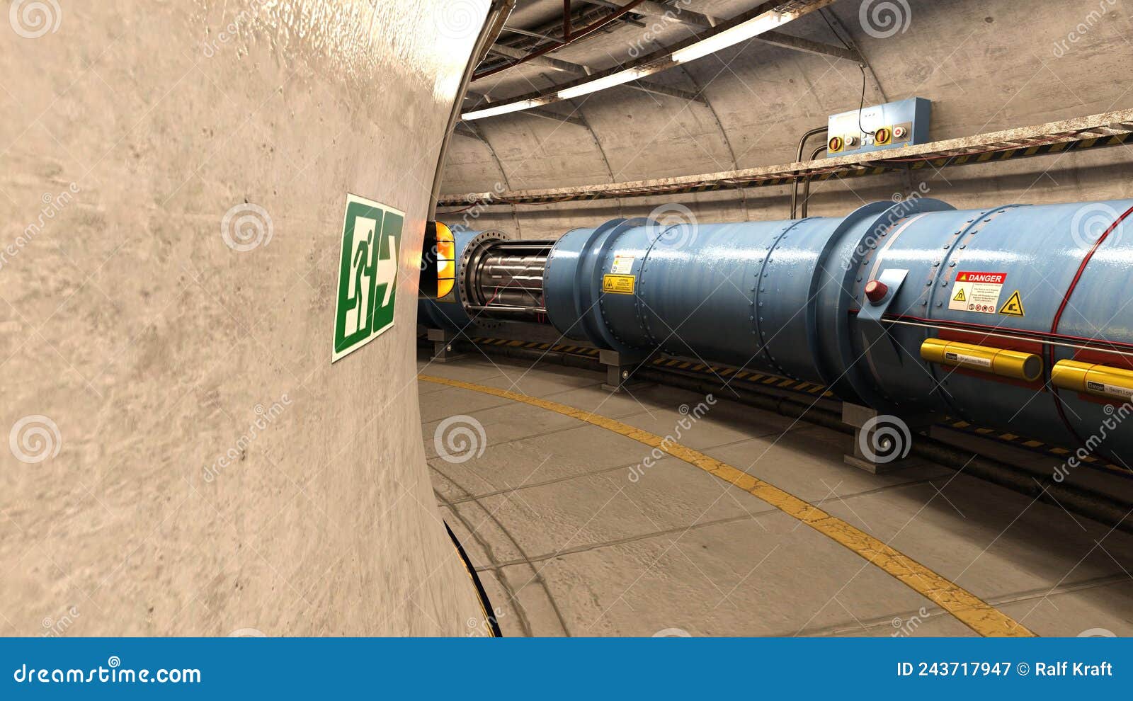 3D Atom Accelerator Particle Collider. Science Physics Atomic Power ...