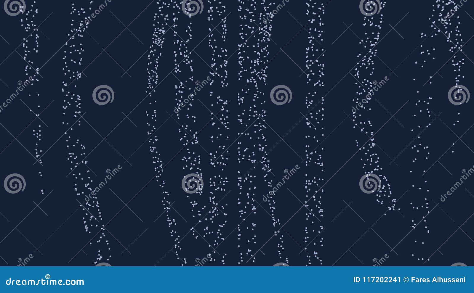 3d Illustration of Particle Shape Inside a Studio Stock Illustration ...