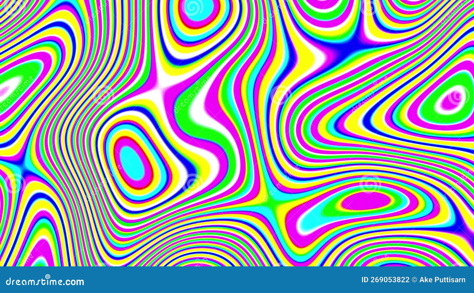 3d Illustration Pattern, Texture. Abstract Chaotic Pop Art Water ...