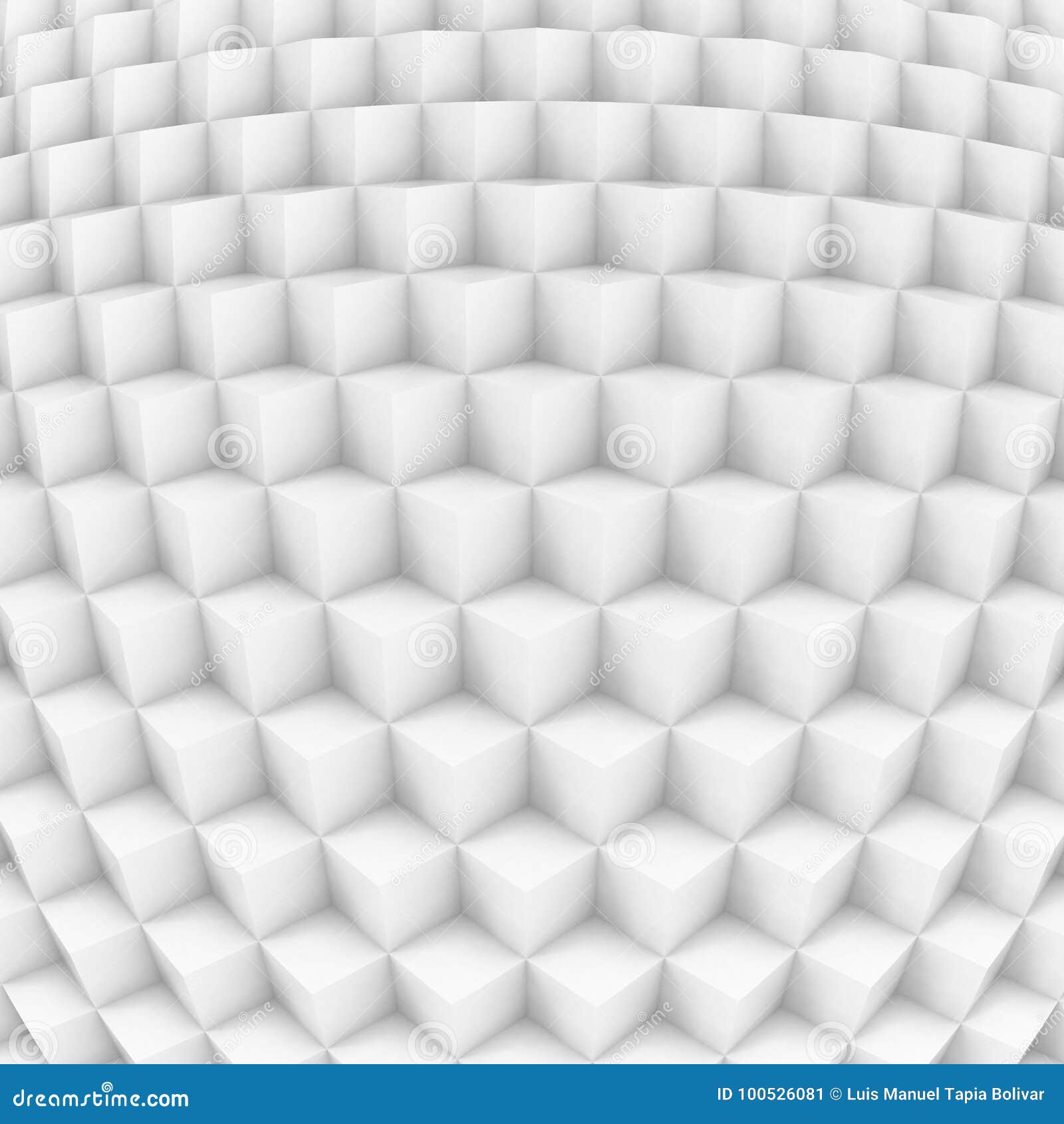 Pattern of White Cubes Stacked Stock Illustration - Illustration of ...