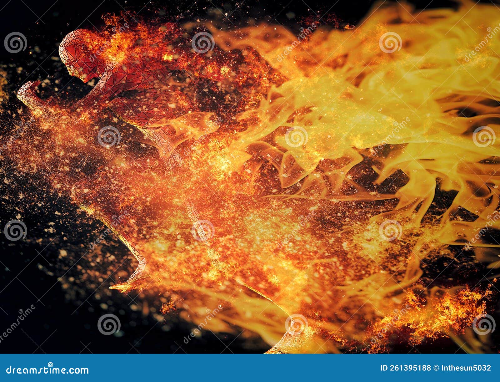 3d Illustration of People Competing Stock Illustration - Illustration ...