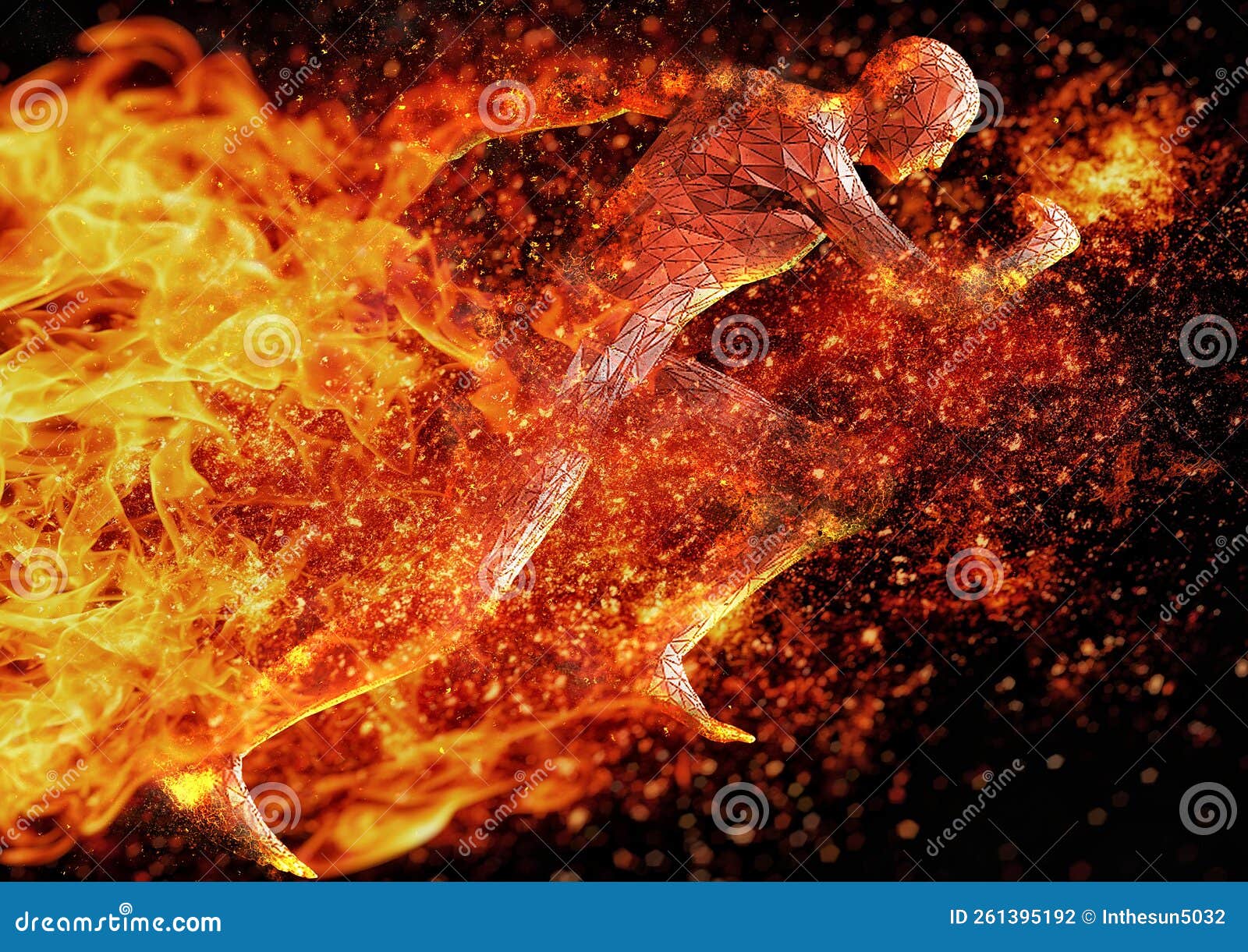 3d Illustration of People Competing Stock Illustration - Illustration ...