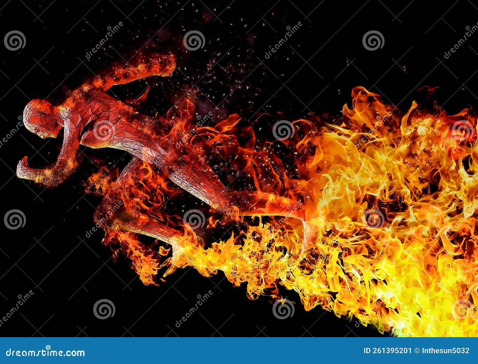 3d Illustration of People Competing Stock Illustration - Illustration ...