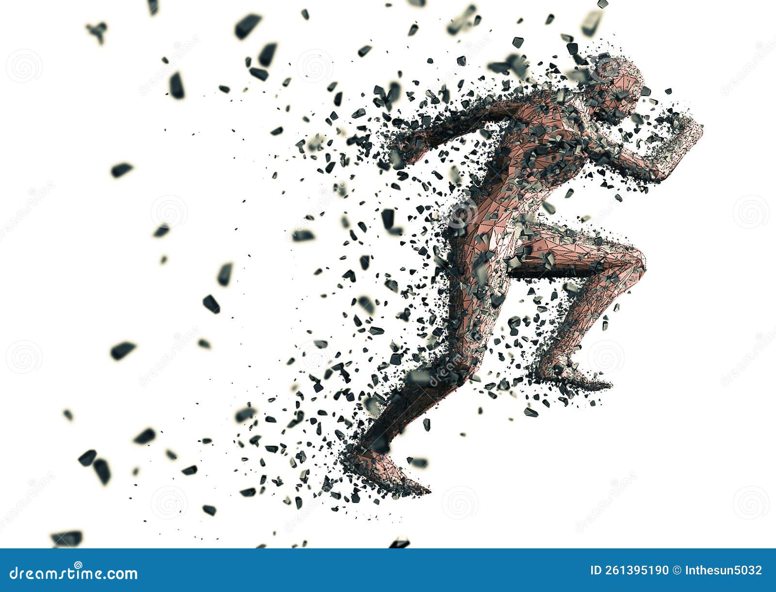 3d Illustration of People Competing Stock Illustration - Illustration ...