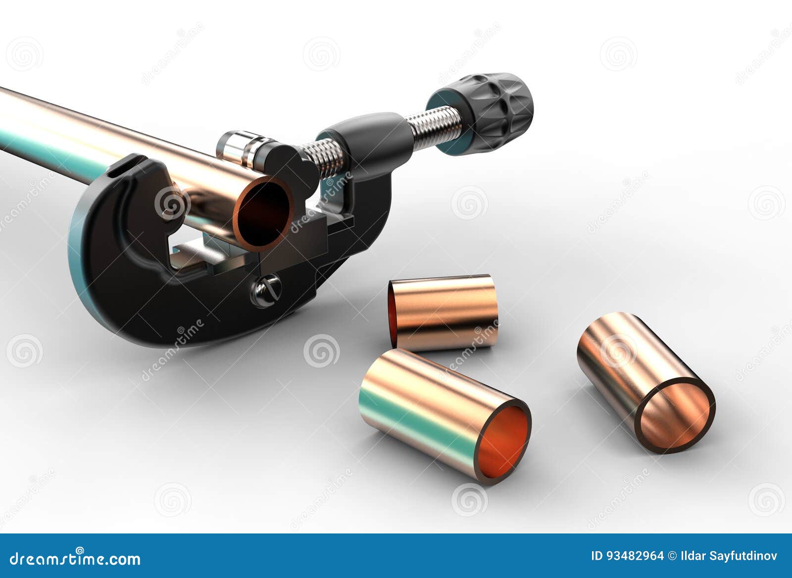3d Illustration of Pipe Cutter Stock Illustration - Illustration of ...