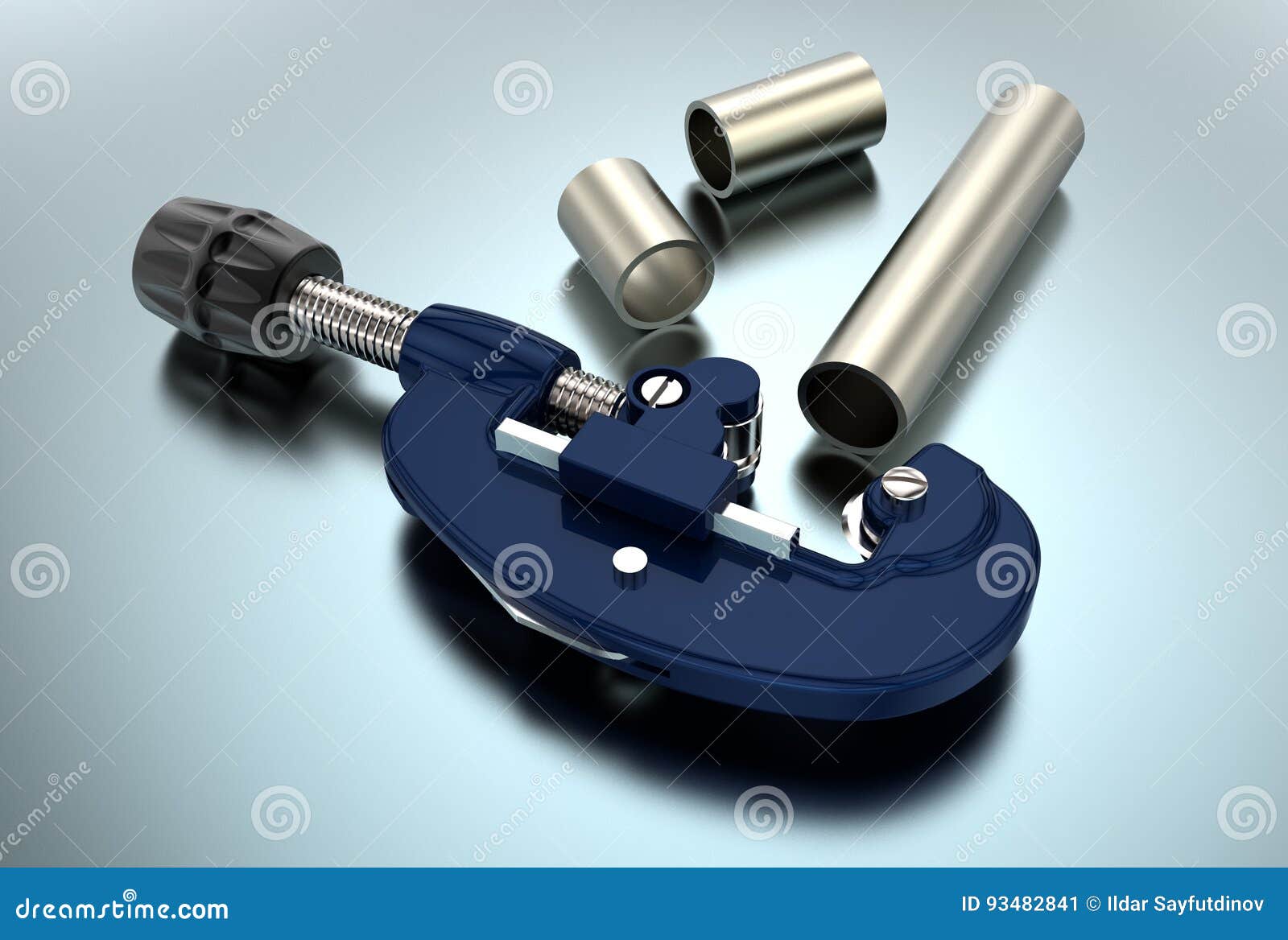 3d Illustration of Pipe Cutter Stock Illustration - Illustration of ...