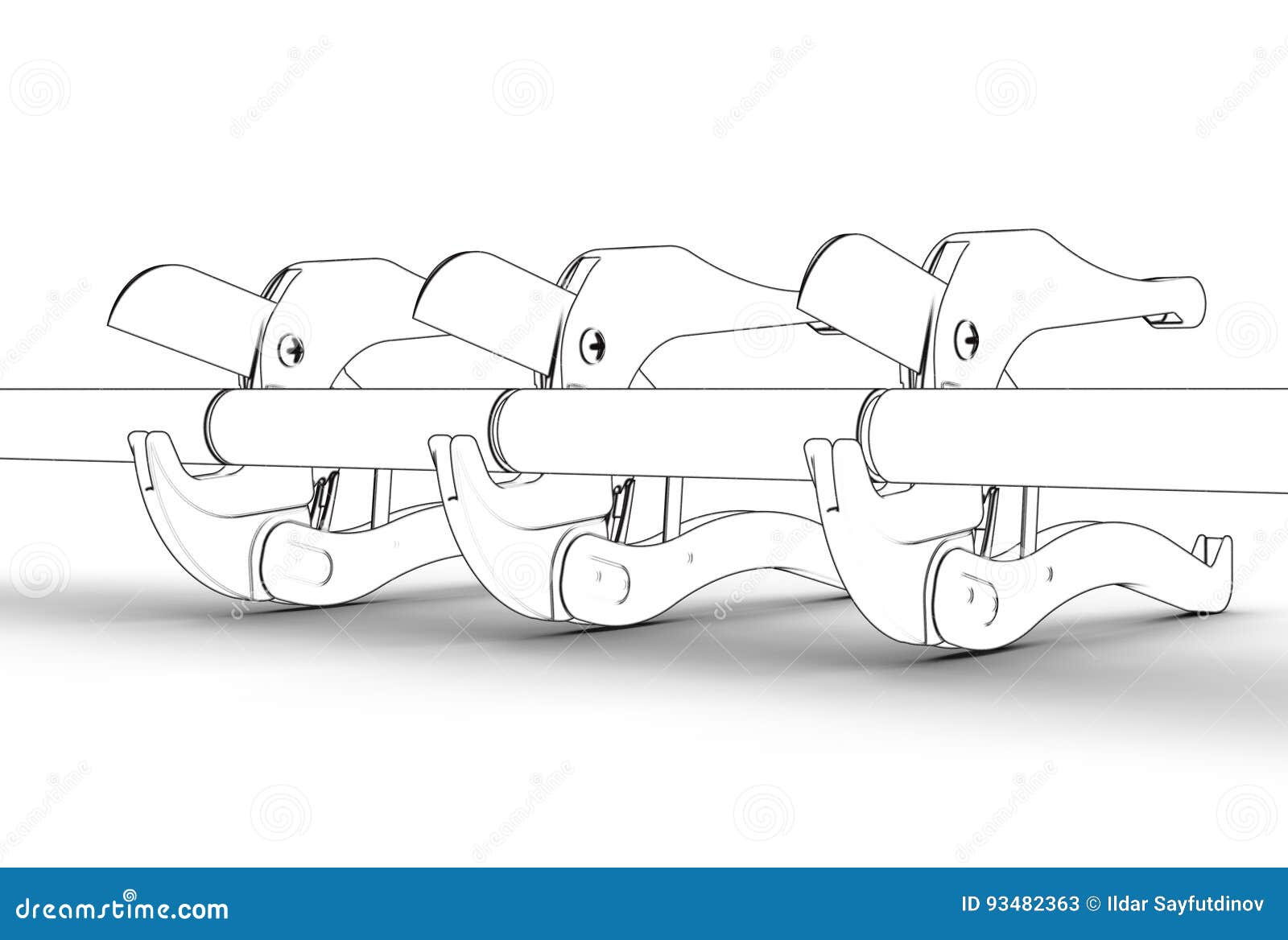3d Illustration of Pipe Cutter Stock Illustration - Illustration of ...