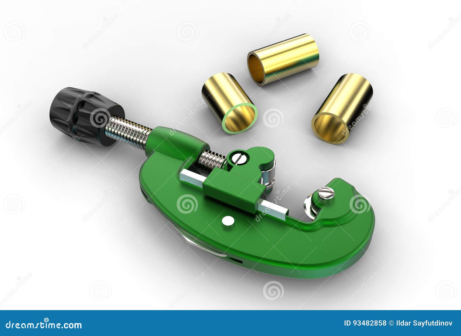3d Illustration of Pipe Cutter Stock Illustration - Illustration of ...