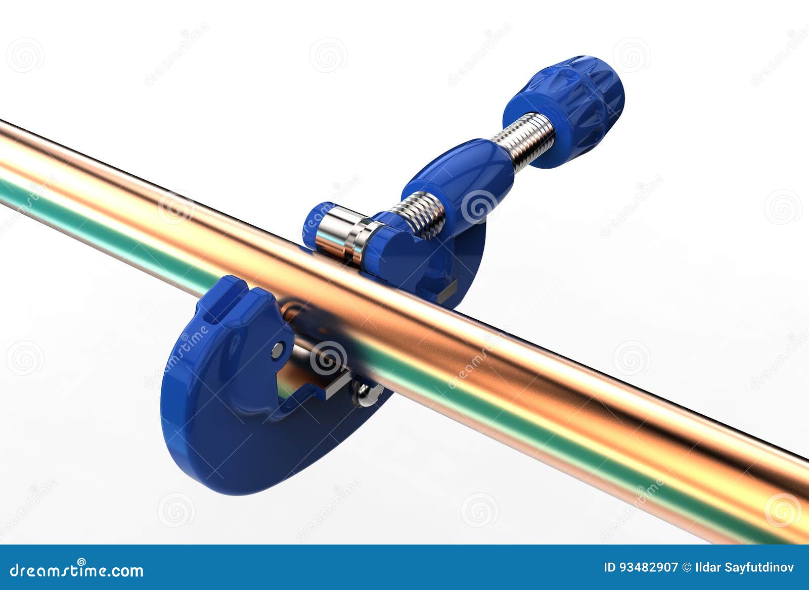 3d Illustration of Pipe Cutter Stock Illustration - Illustration of ...