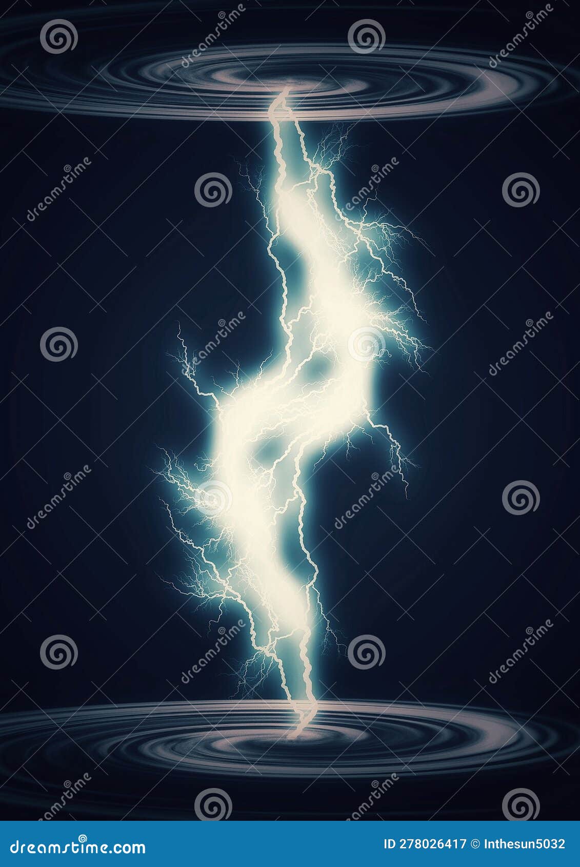 3d Illustration of Plasma Rays Generated from Cloud Vortex Stock ...