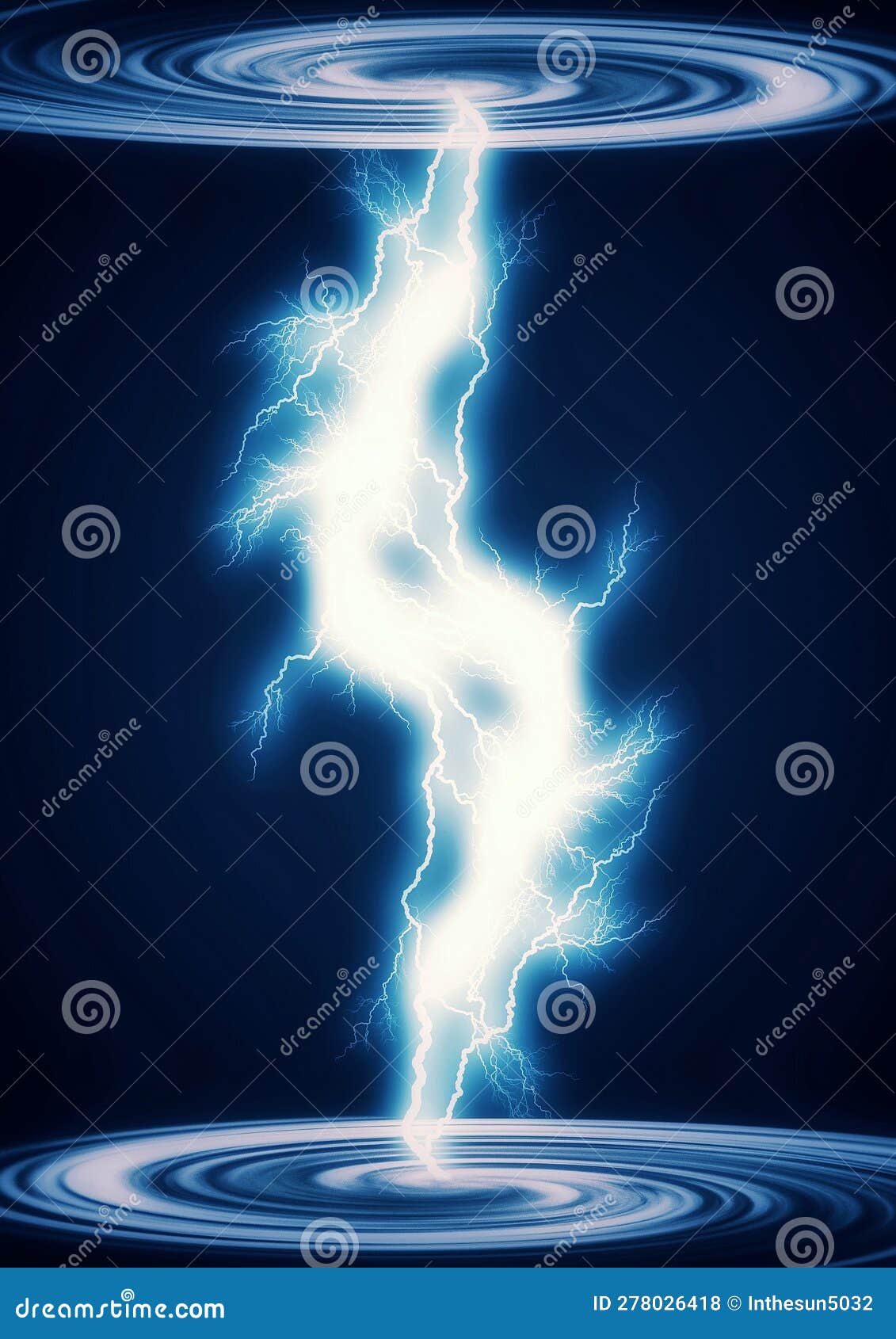 3d Illustration of Plasma Rays Generated from Cloud Vortex Stock ...