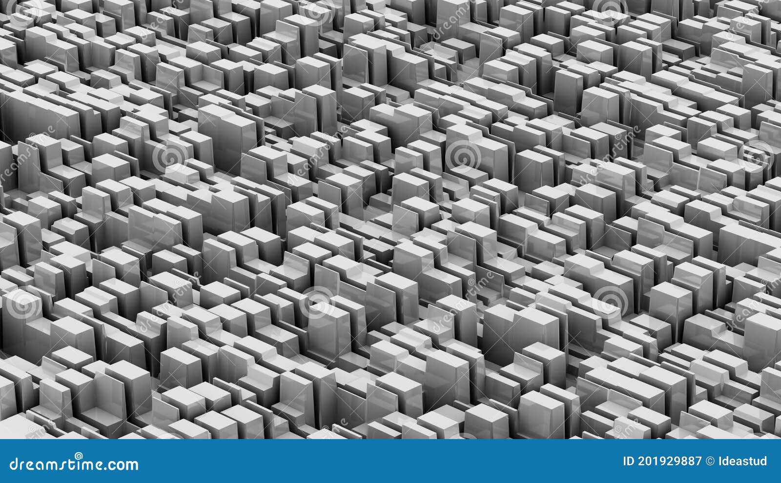 3D Illustration of Poly Relief Surface Structure. Stock Illustration ...