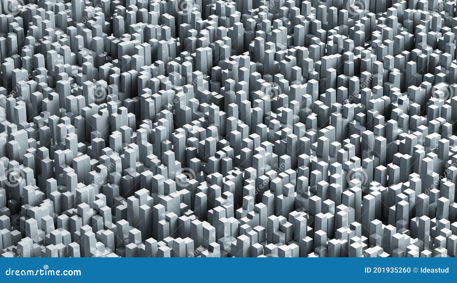 3D Illustration of Poly Relief Surface Structure. Stock Illustration ...