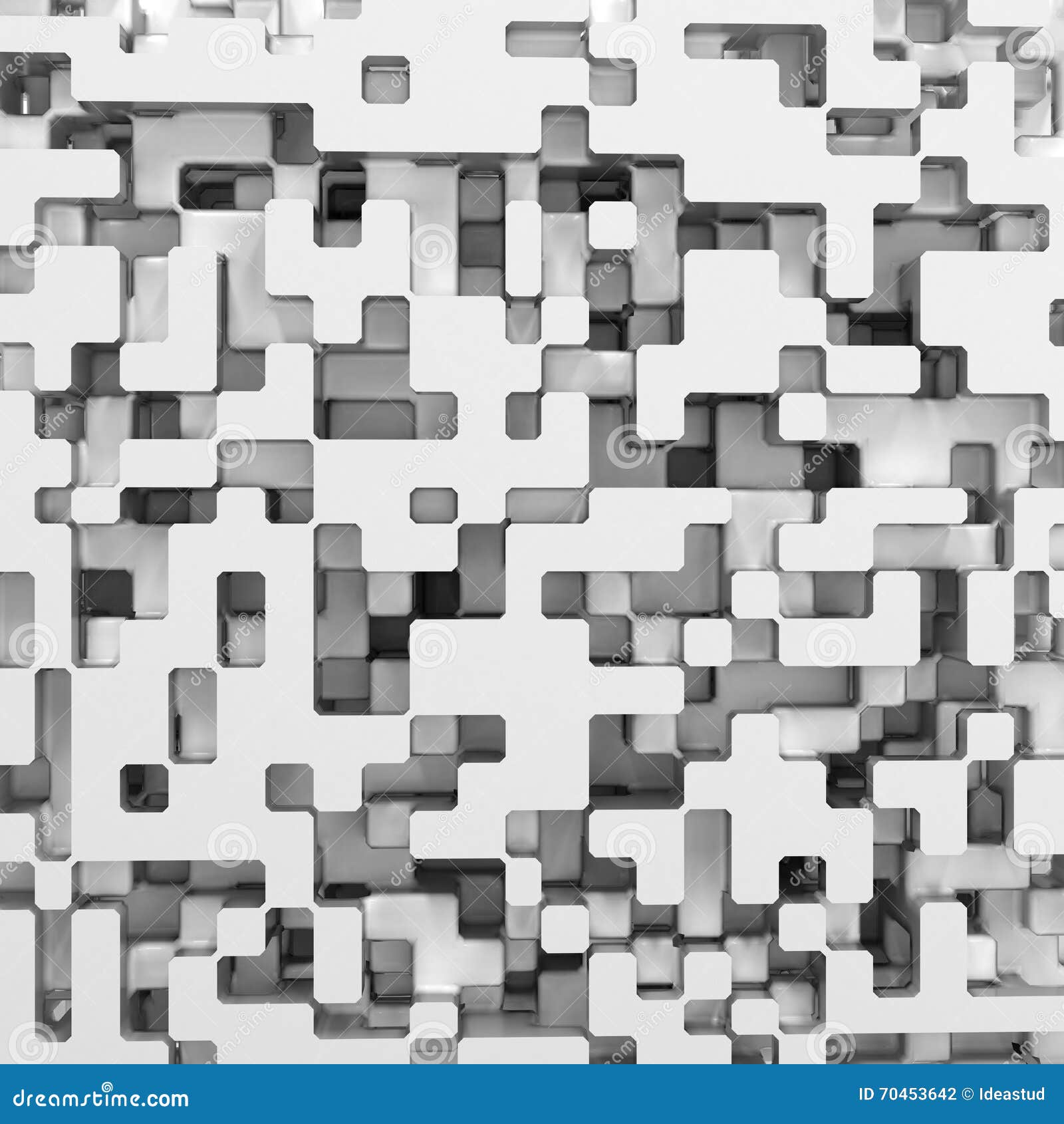 3D Illustration of Poly Relief Surface Structure Stock Illustration ...