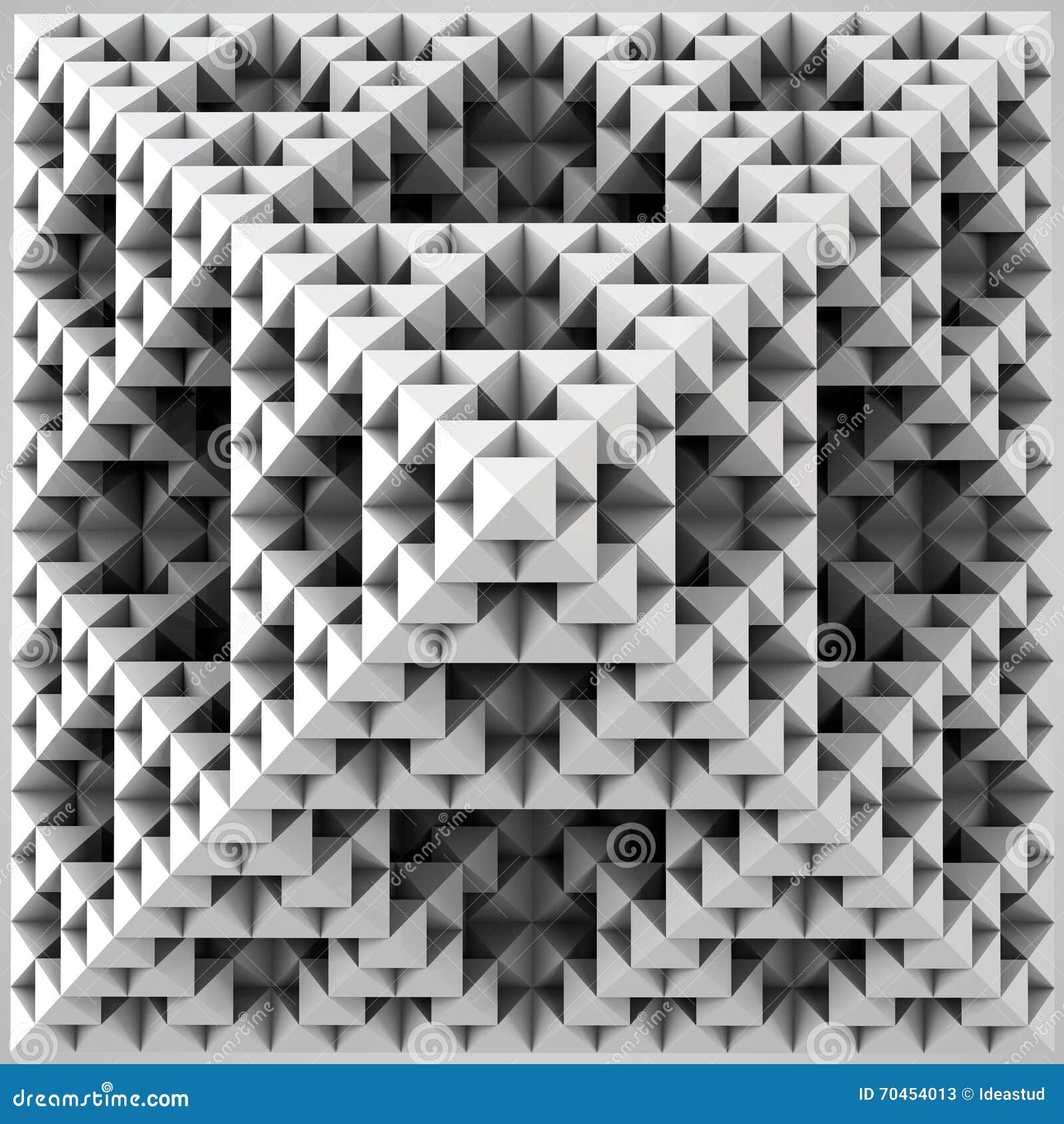 3D Illustration of Polygonal Structure Stock Illustration ...