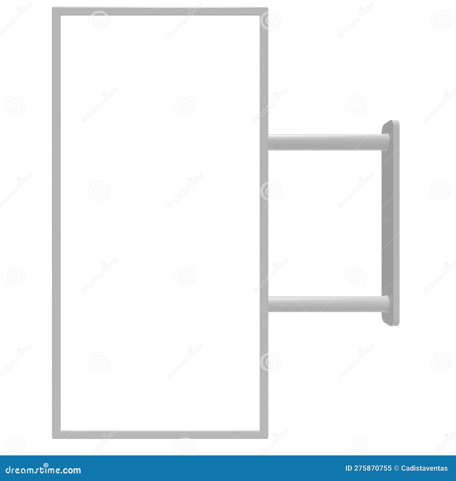 Isolated Virtual Advertising Displays in 3D Rendered Environment Stock ...