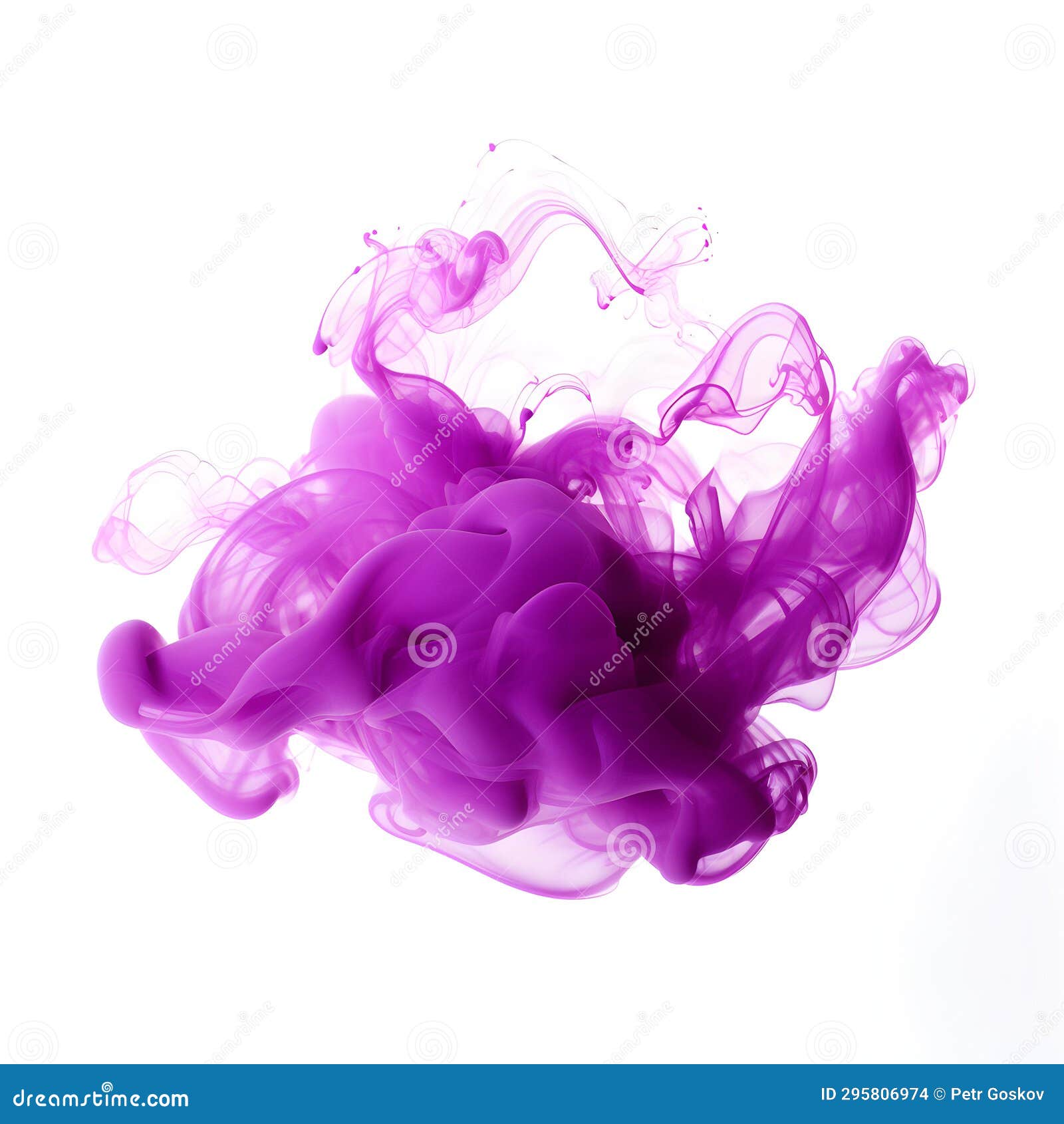 3D Illustration of Purple Smoke Stock Illustration - Illustration of ...