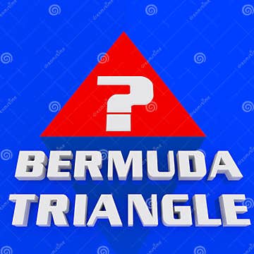 BERMUDA TRIANGLE concept stock illustration. Illustration of caribbean ...
