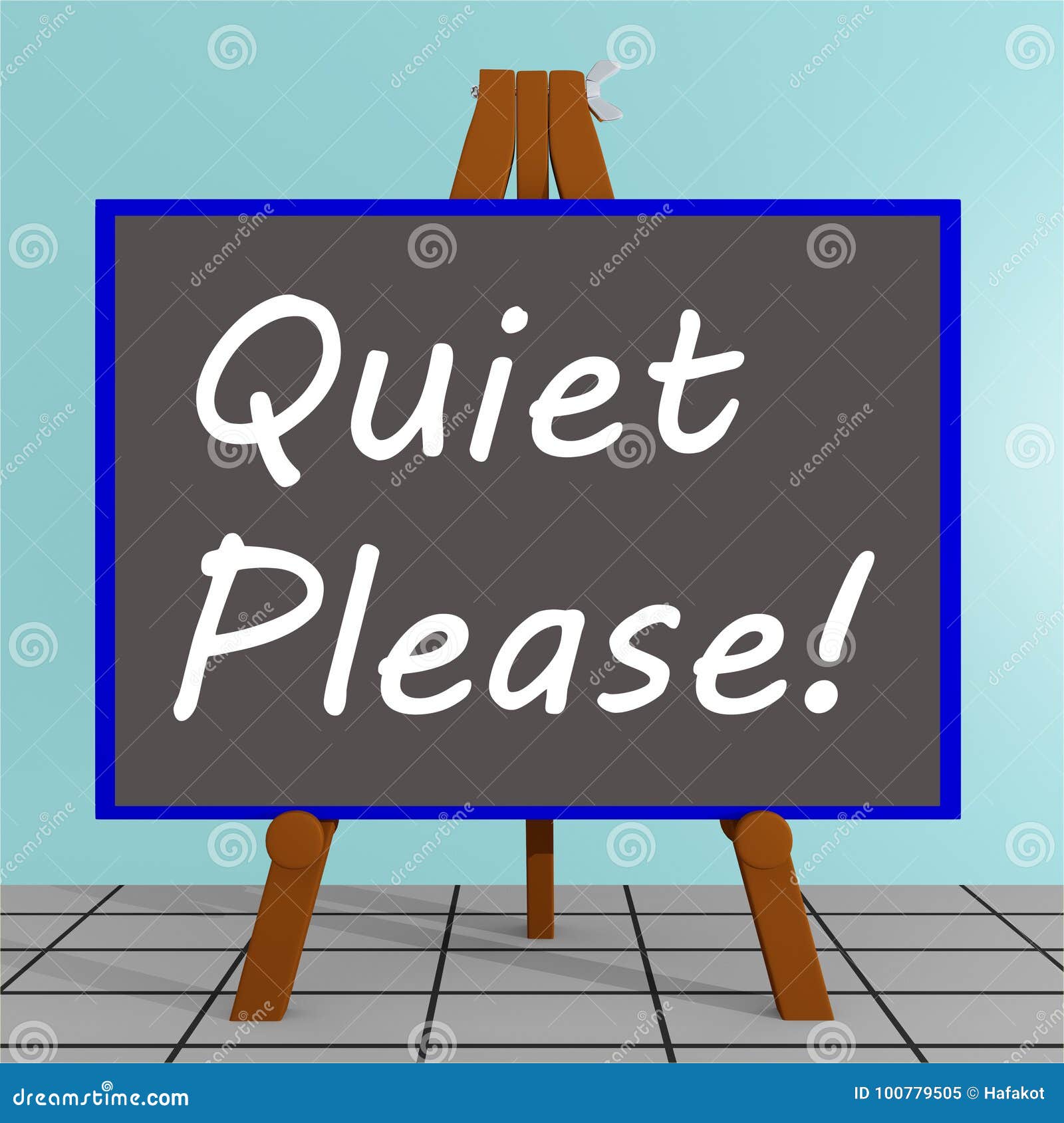 Quiet Please! concept stock illustration. Illustration of message ...