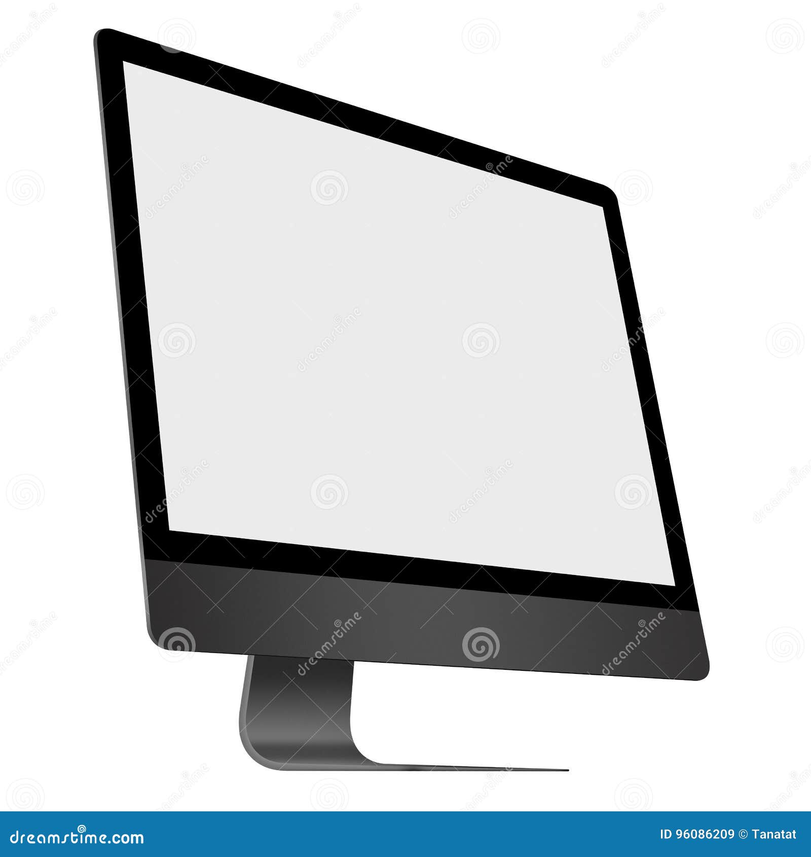 Black Computer Monitor Stock Illustrations – 73,190 Black Computer ...