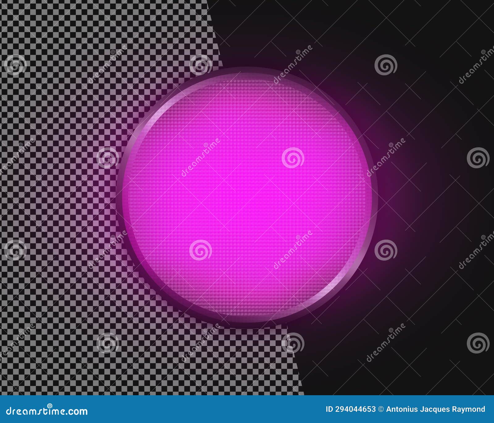 3d Illustration of Realistic Magenta Color Spotlight Frontal View on ...