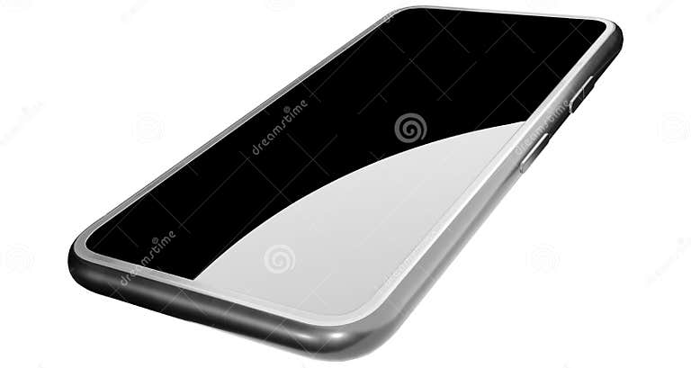 3d Illustration Realistic Smartphone Prototype Mobile Phone Frame with ...