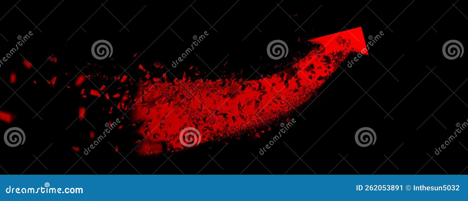 3d Illustration of Red Arrows Fired Stock Illustration - Illustration ...