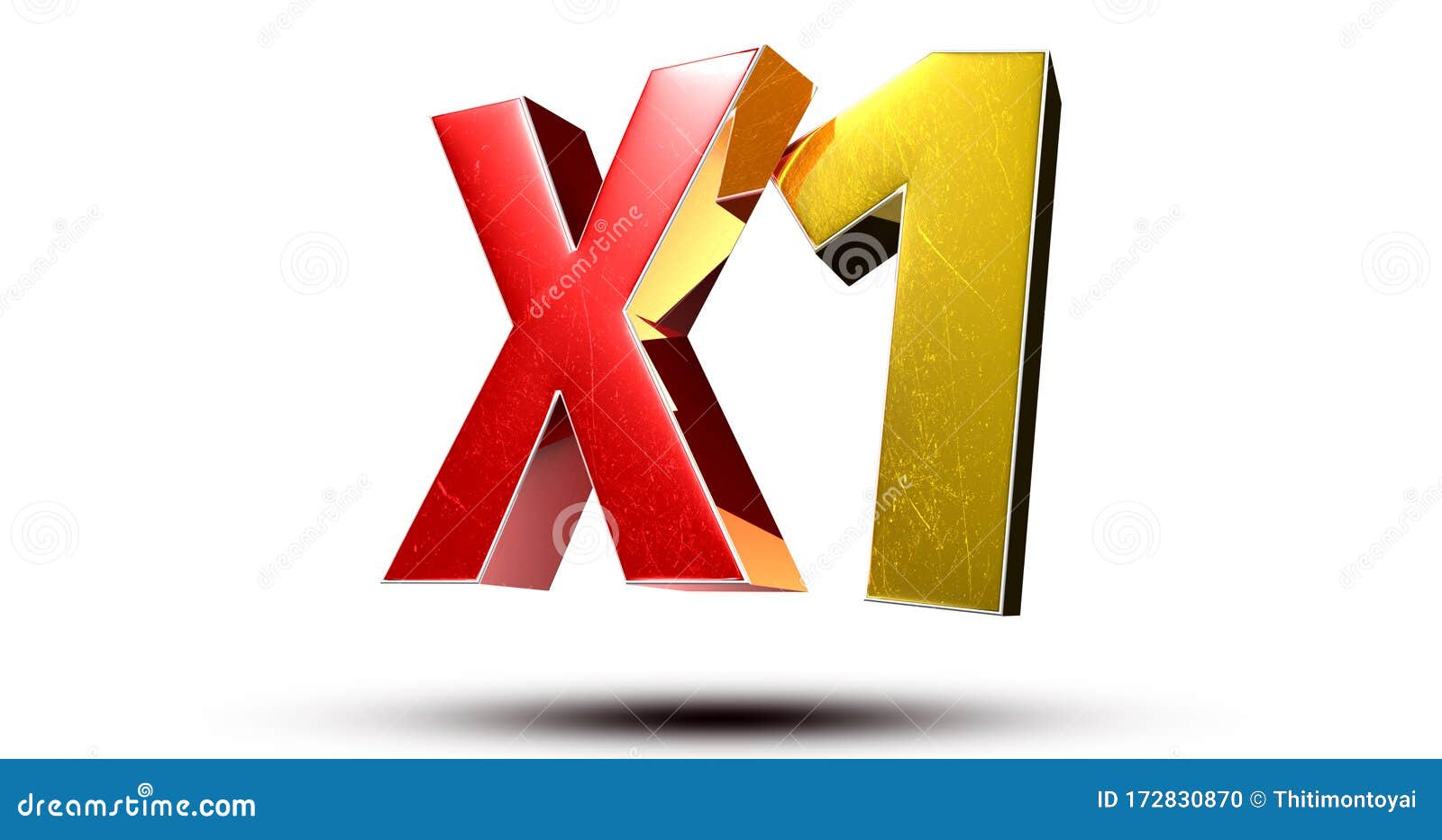 X1 3d. stock illustration. Illustration of fortune, company - 172830870
