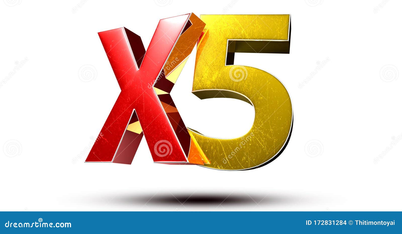 X5 3d. stock illustration. Illustration of choice, clipping - 172831284
