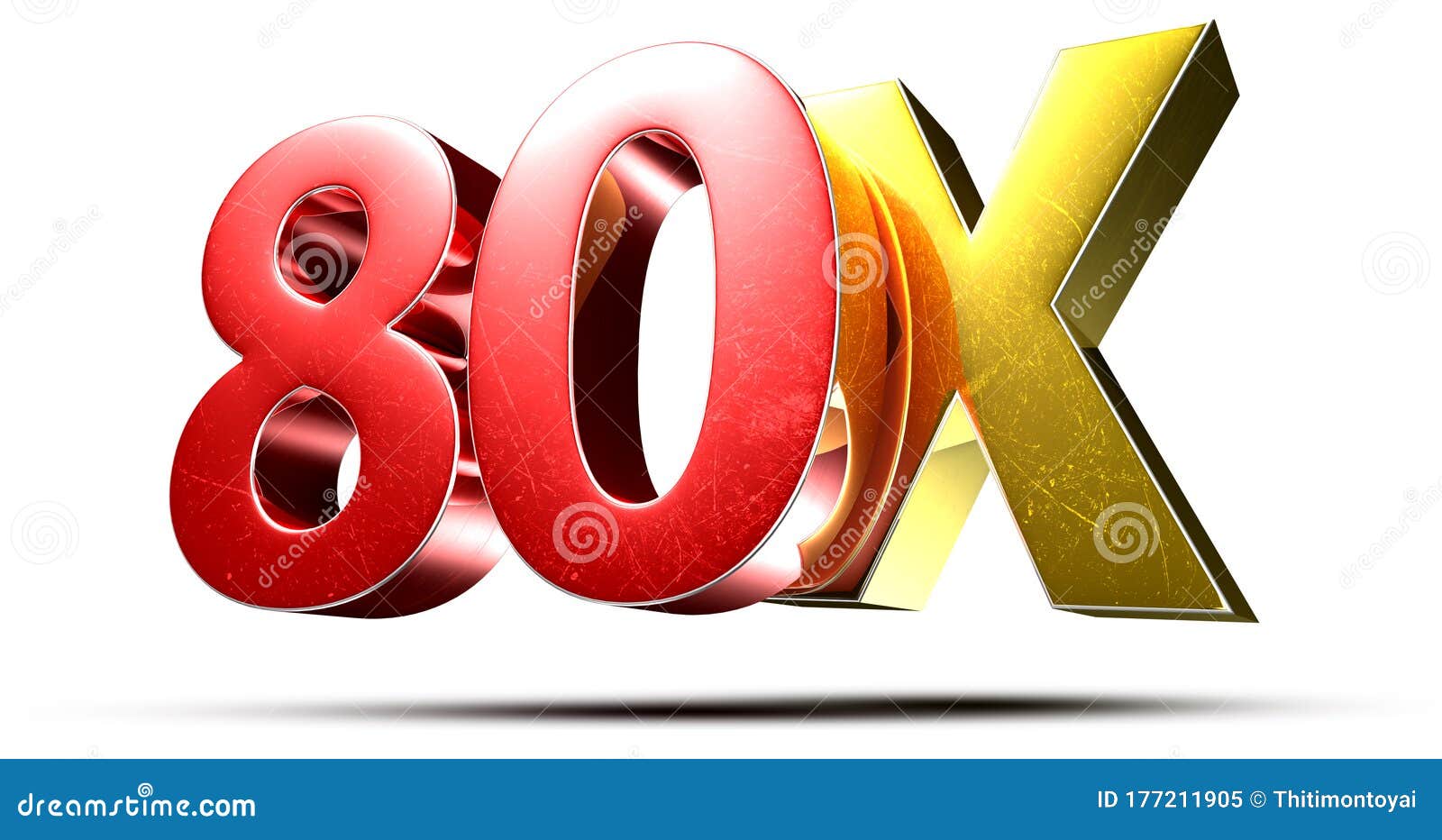 80X 3d. stock illustration. Illustration of corporate - 177211905