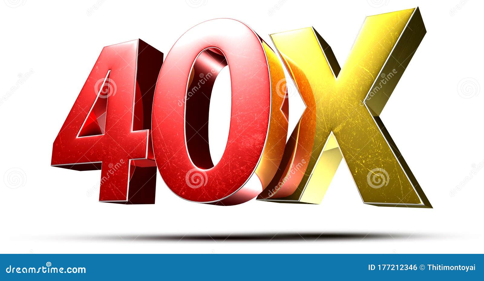 40X 3d. stock illustration. Illustration of letter, abstract - 177212346