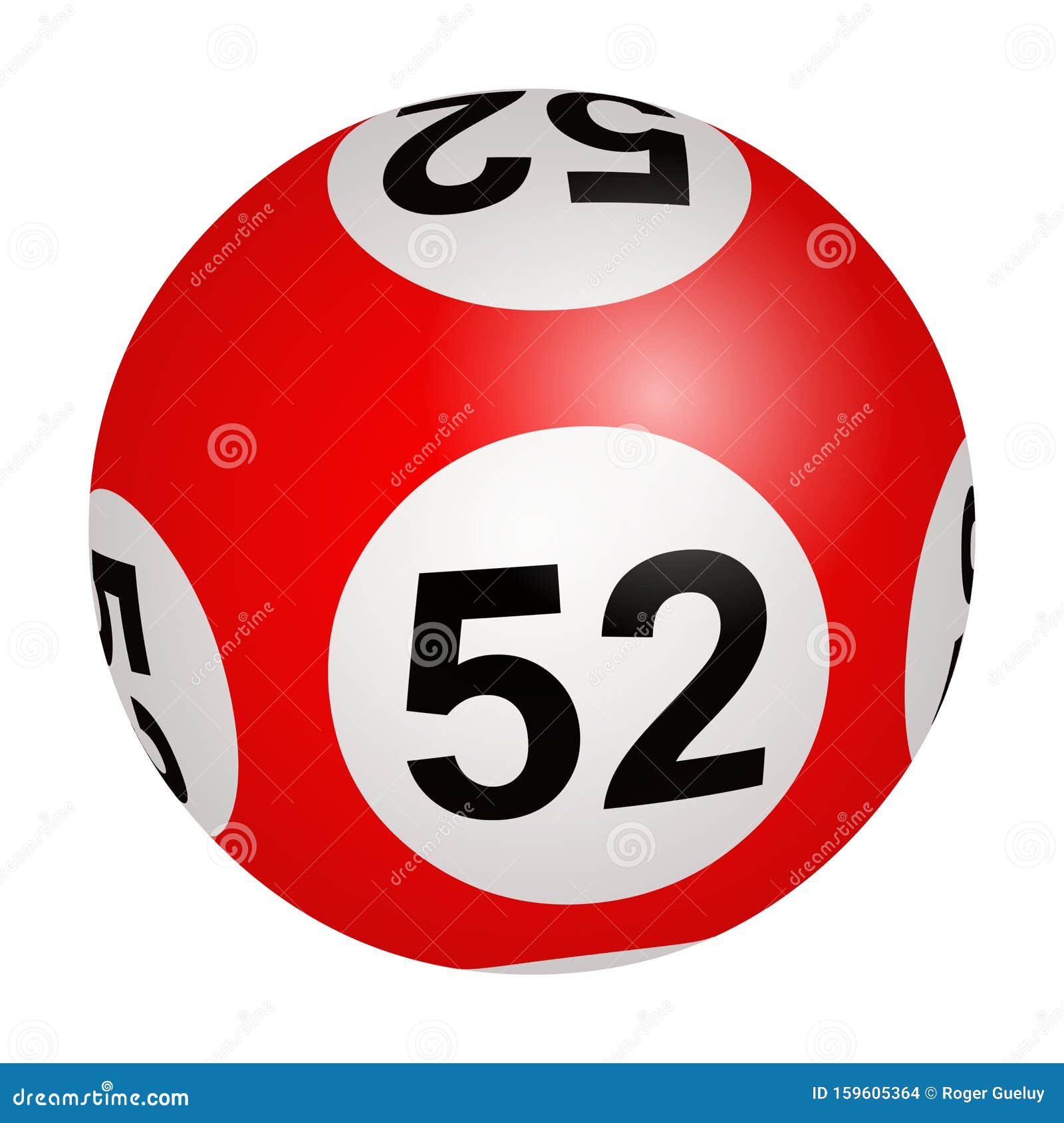 3D Illustration With Lotto Cards Isolated On White Background Royalty ...