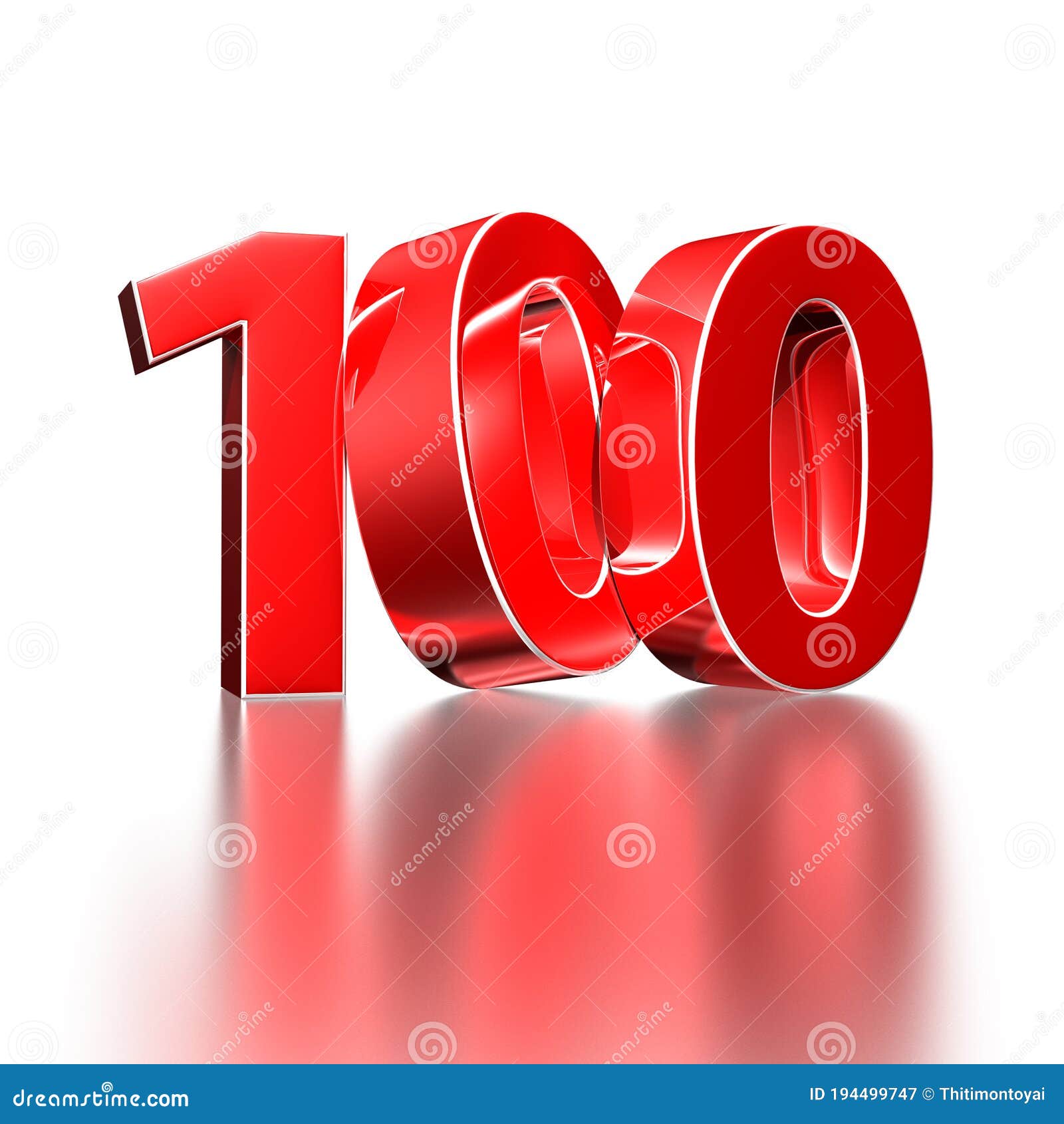 Number 100 3d. stock illustration. Illustration of extra - 194499747