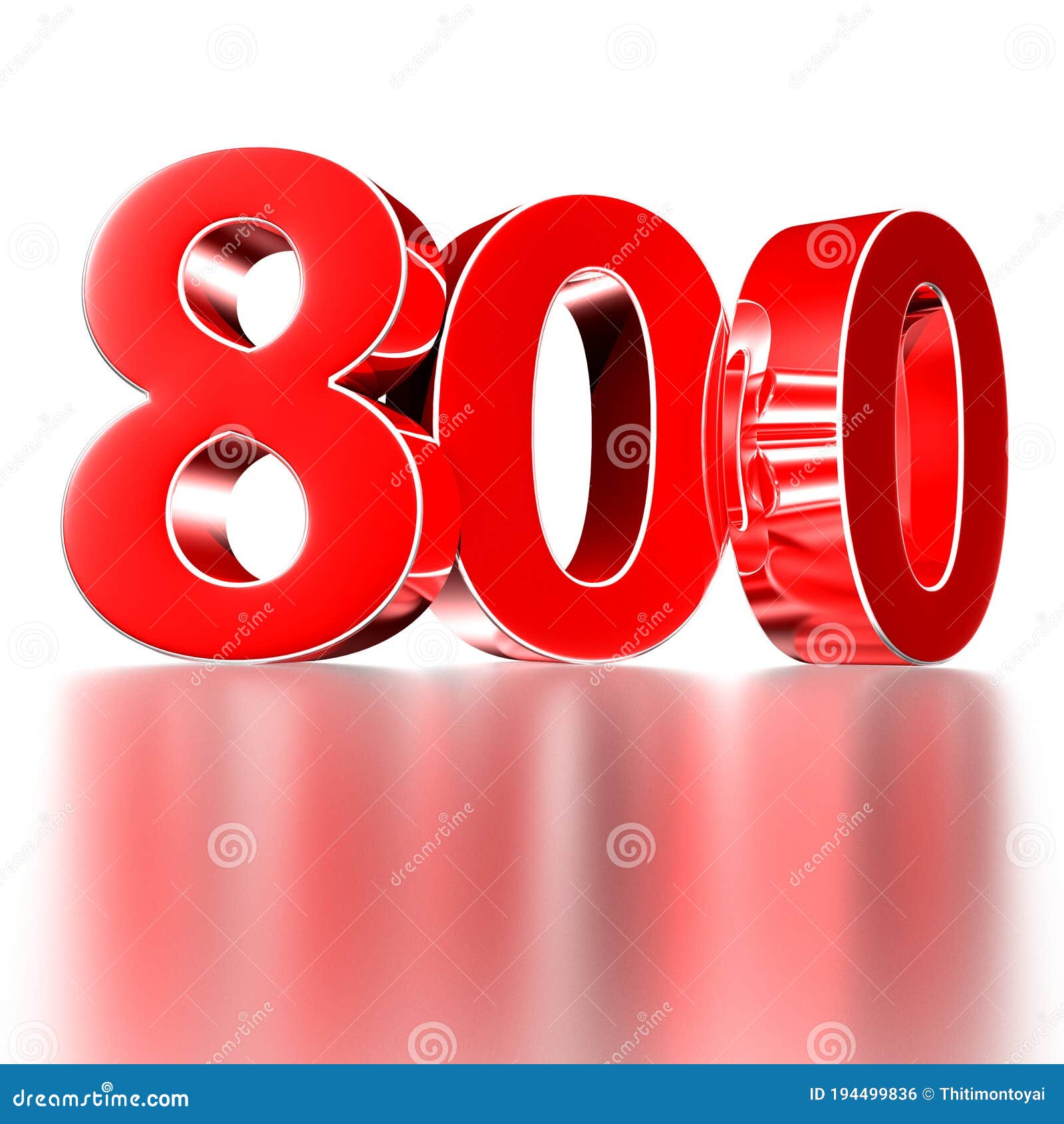 Number 800 3d. stock illustration. Illustration of background - 194499836