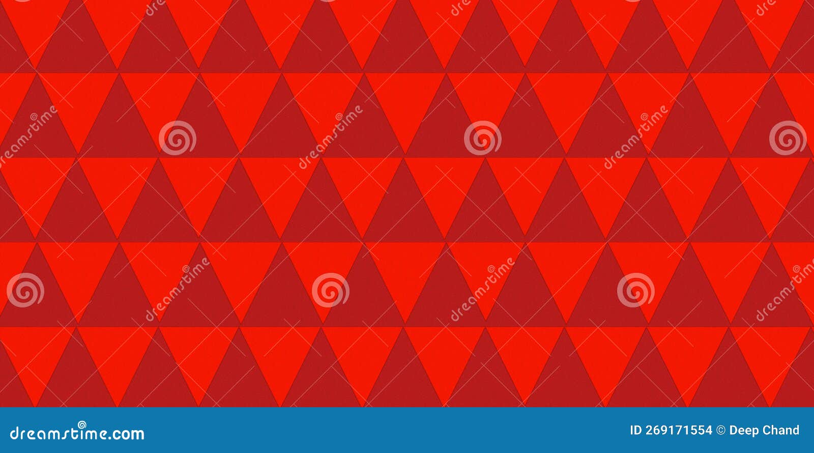 3D Illustration Red Triangle Seamless Pattern Background Stock ...