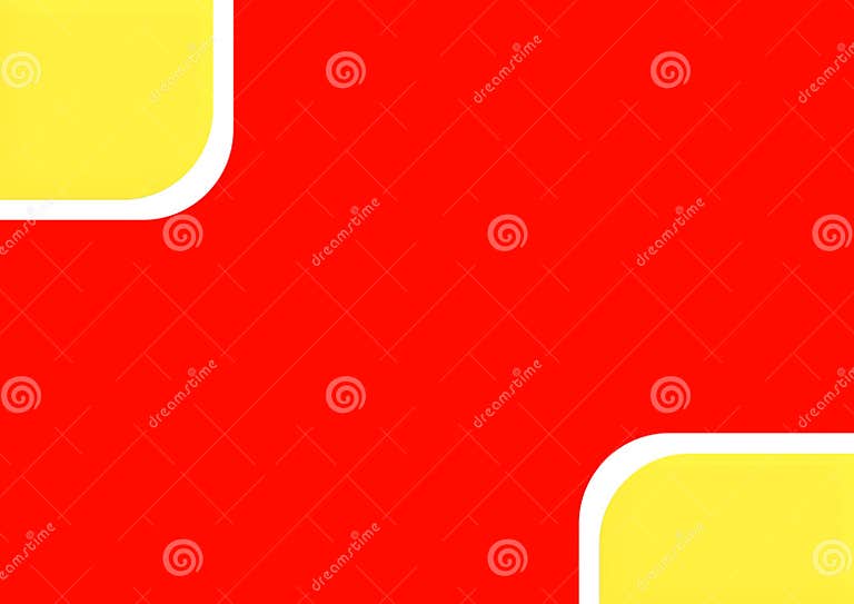 3D Illustration Red and Yellow Square Background Stock Illustration ...