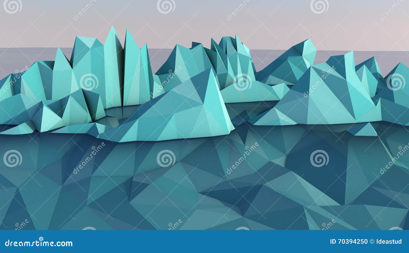 3D Illustration of Relief Mathematic Mode Stock Illustration ...