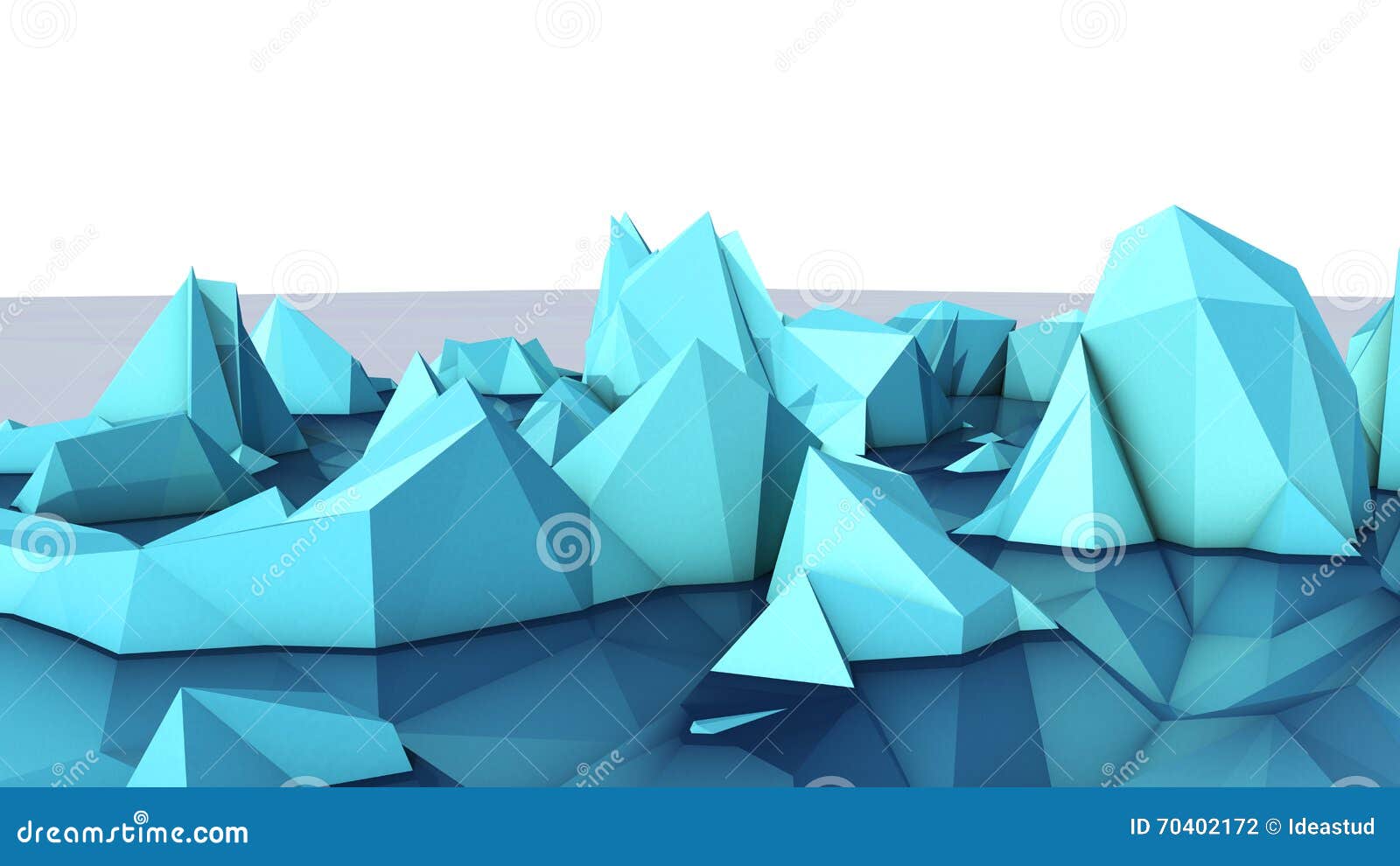 3D Illustration of Relief Mathematic Mode Stock Illustration ...