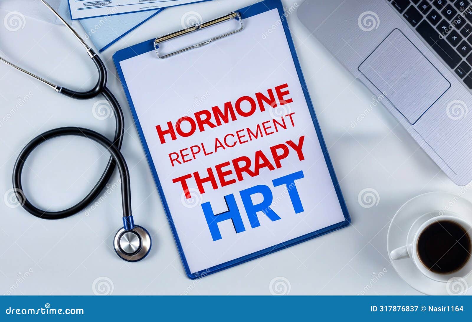 3d Illustration Render of a Clipboard with the Text Words Hormone ...