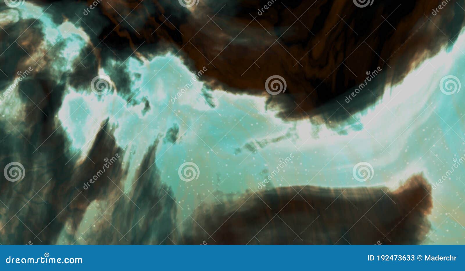 3d Illustration Rendered Clouds Gas in Space Galaxy Nebula Stardust ...