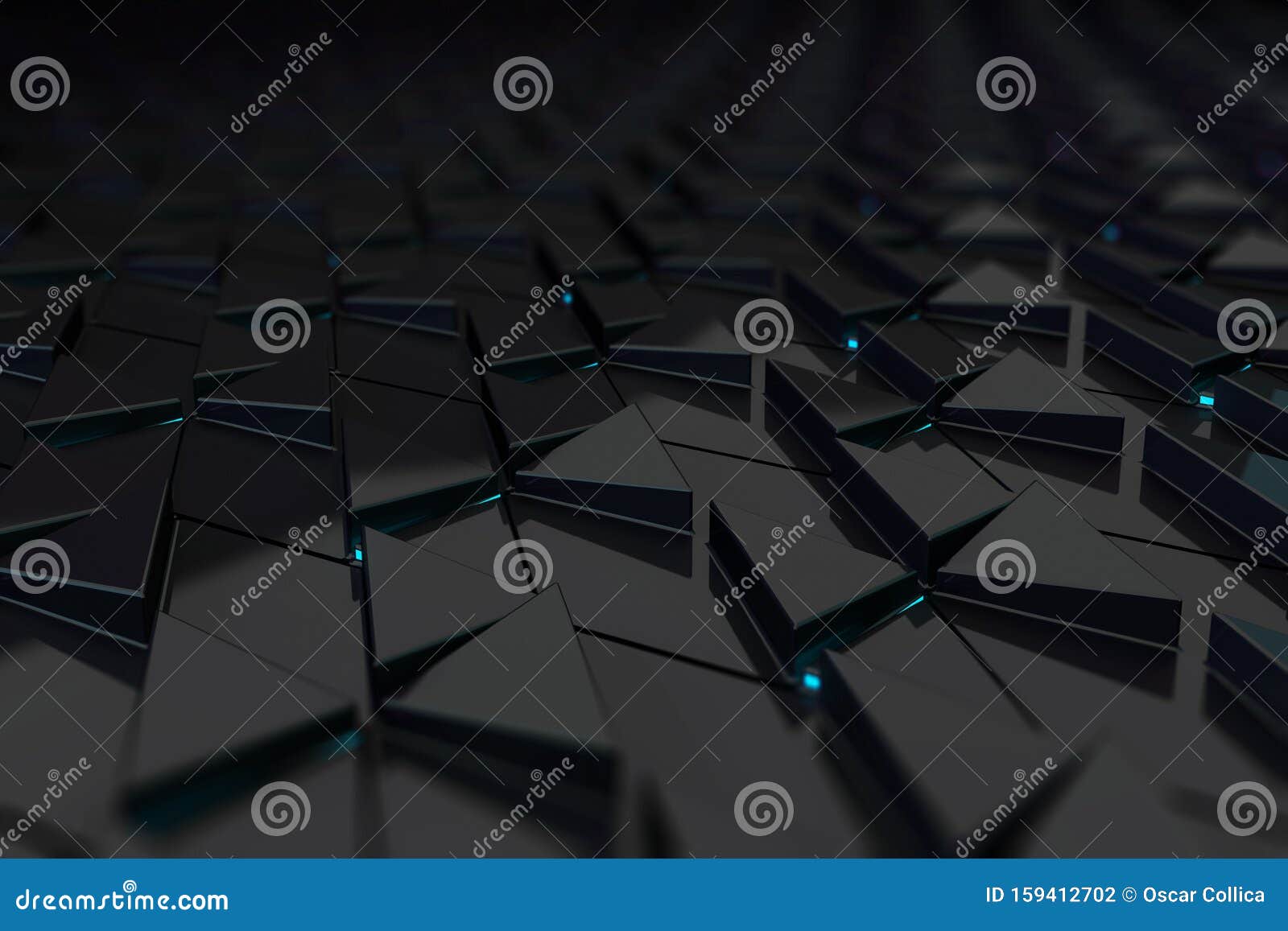 3D Illustration Rendering. Abstract Concept Tech Wallpaper with 3D ...