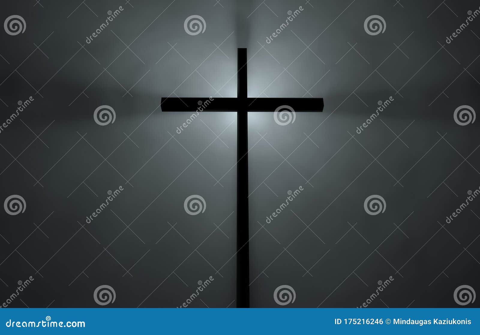 3d Illustration 3d Rendering Catholic Catholics Cross Perspective Wind ...