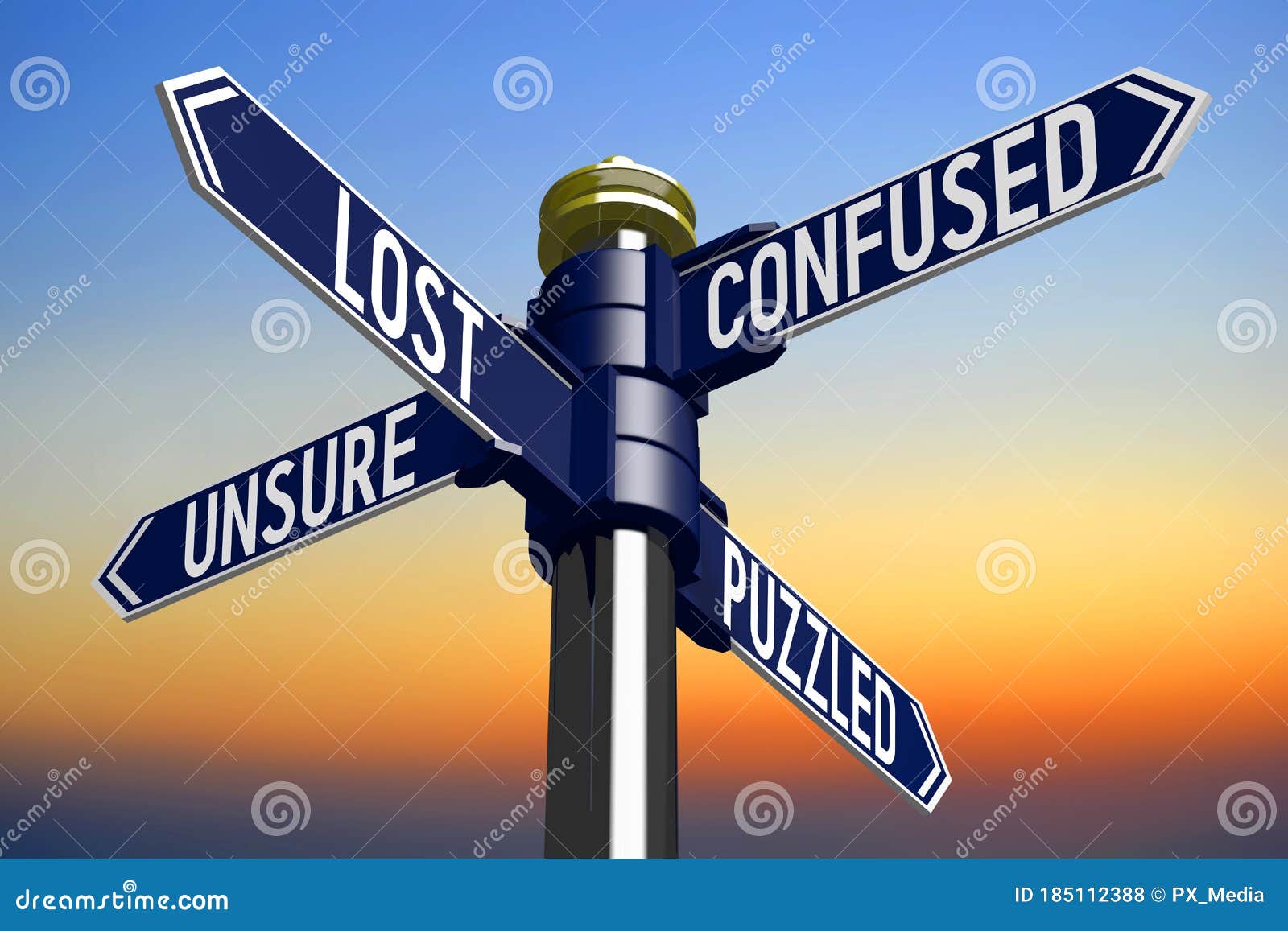 Lost Confused Person Wandering Alone Through Her Ruined Life. Concept ...